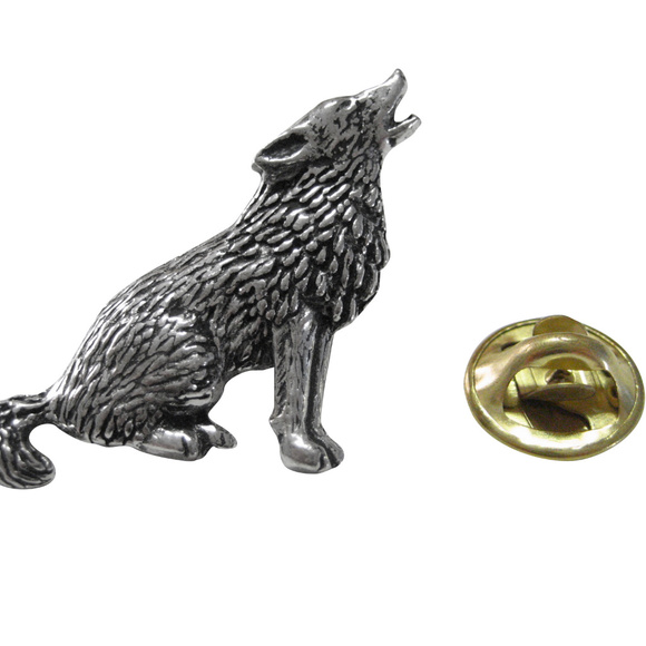 Kiola Designs | Accessories | Howling Wolf Lapel Pin | Poshmark